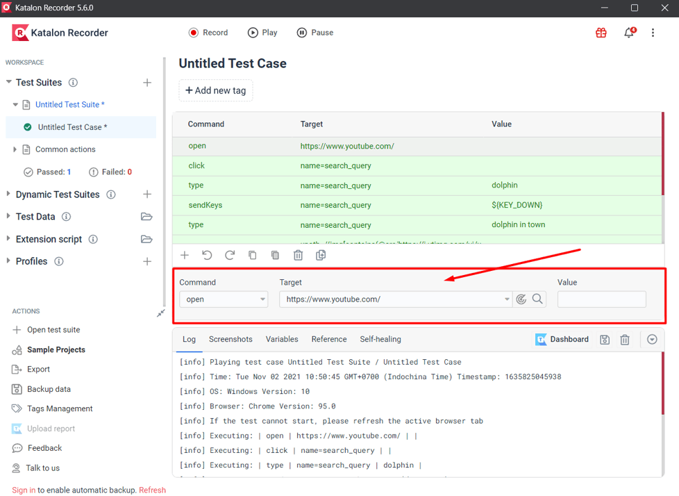 Katalon Automation Recorder Quickstart